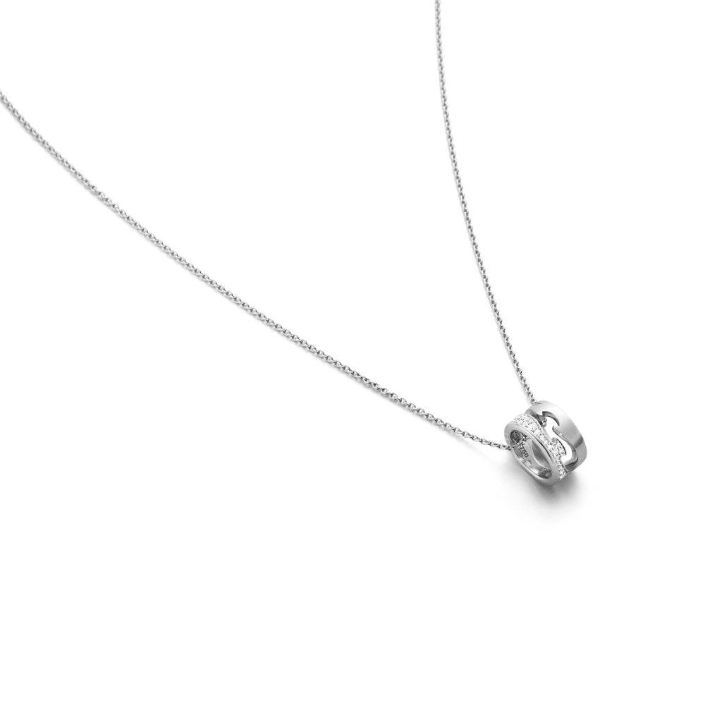 Fusion 18 Kt. white gold open pendant | Georg Jensen Fusion 18 Kt. white gold open pendant | Georg Jensen