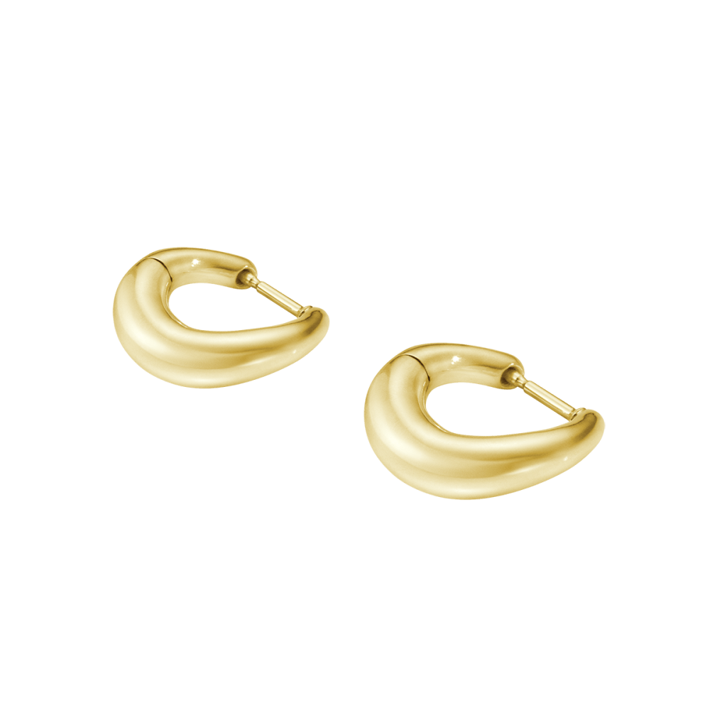 オフスプリング (OFFSPRING) イヤーフープ 18K ゴールド。 オフスプリング (OFFSPRING) イヤーフープ 18K ゴールド。