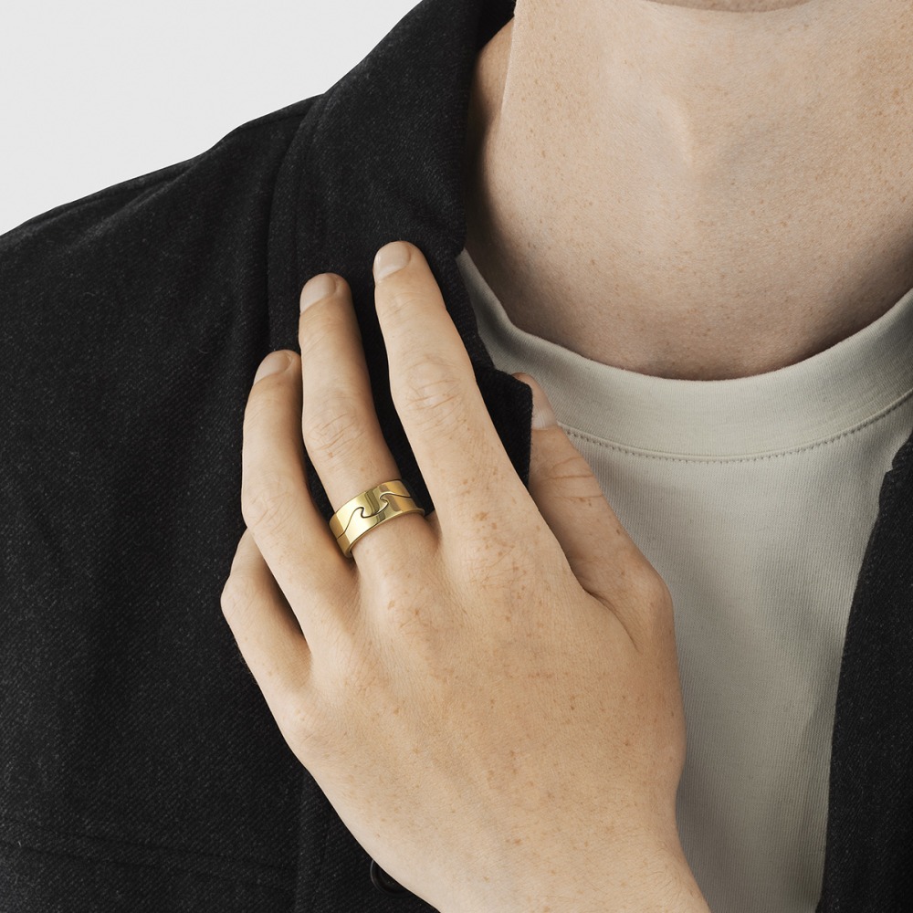 Fusion 2 piece ring in 18kt. yellow gold | Georg Jensen Fusion 2 piece ring in 18kt. yellow gold | Georg Jensen