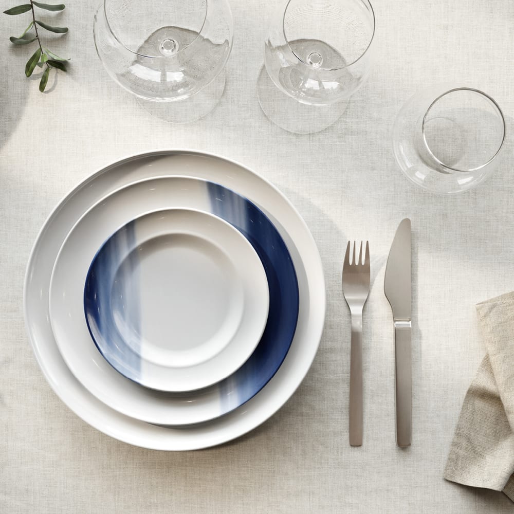 white dining set plates