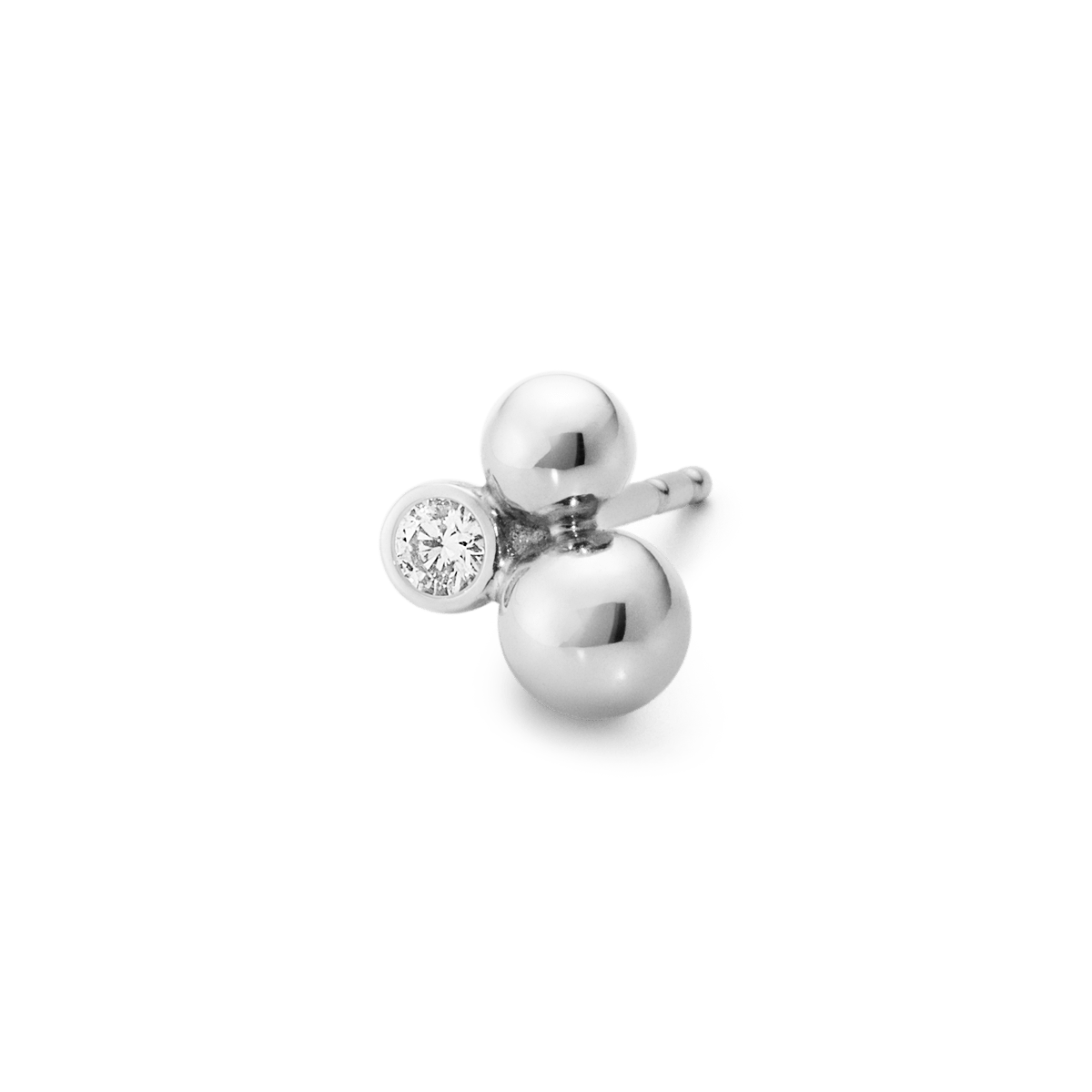 Moonlight Grapes earrings in sterling silver with diamonds Moonlight Grapes earrings in sterling silver with diamonds