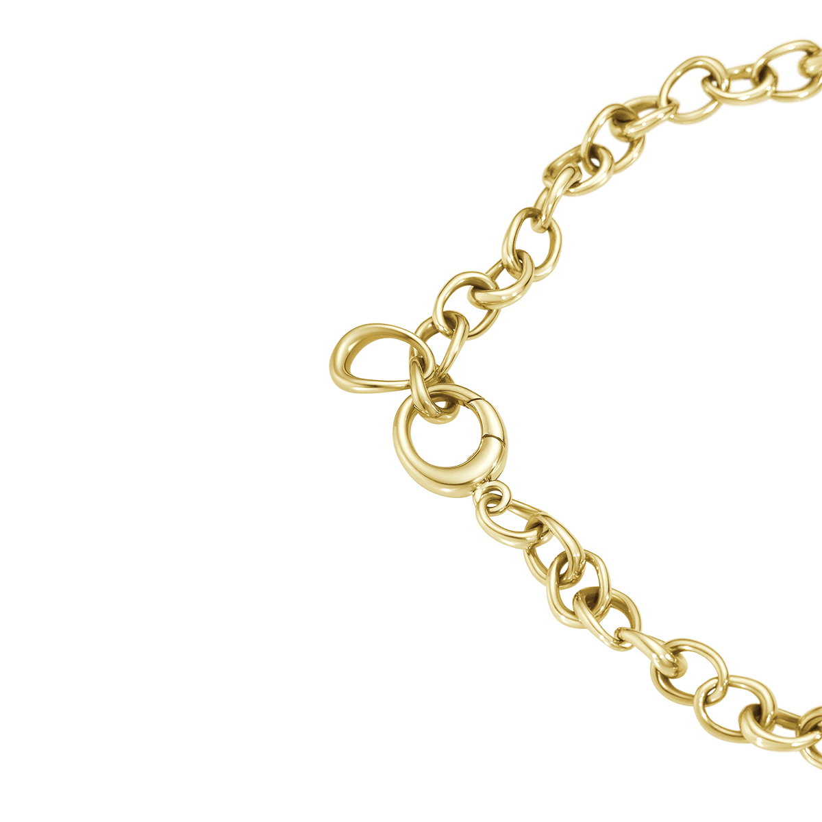 OFFSPRING Graduated Link Necklace in 18-karat gold. OFFSPRING Graduated Link Necklace in 18-karat gold.