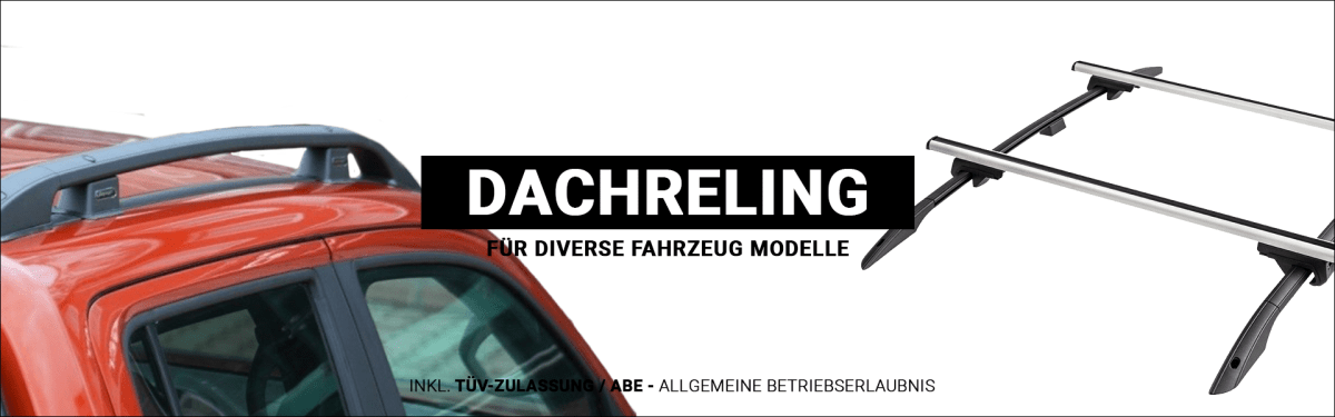 Dachrelinge für verschiedene Fahrzeugmodelle