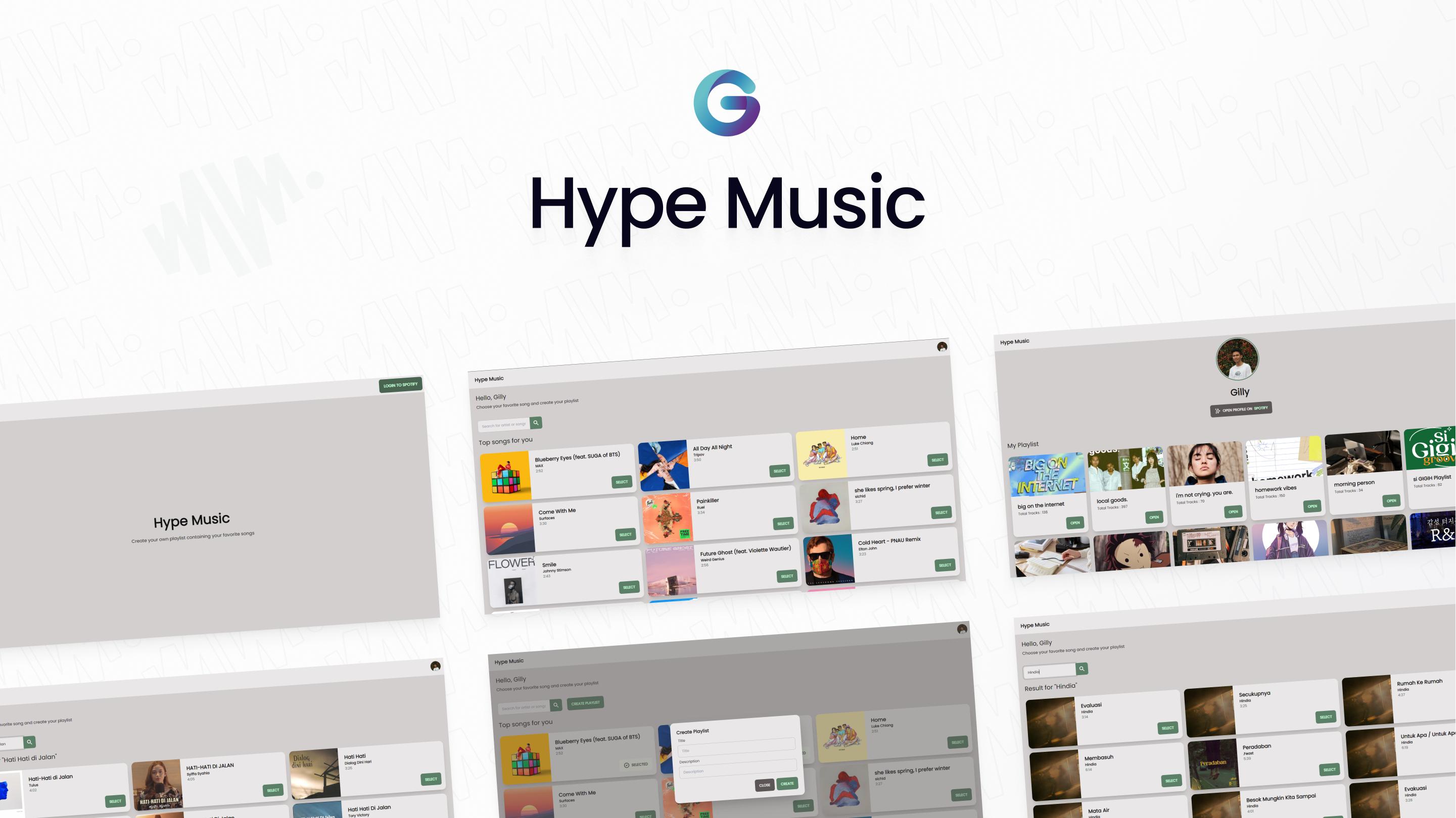 GitHub - gillyhuga/hype-music: Hype Music is a playlist creation ...