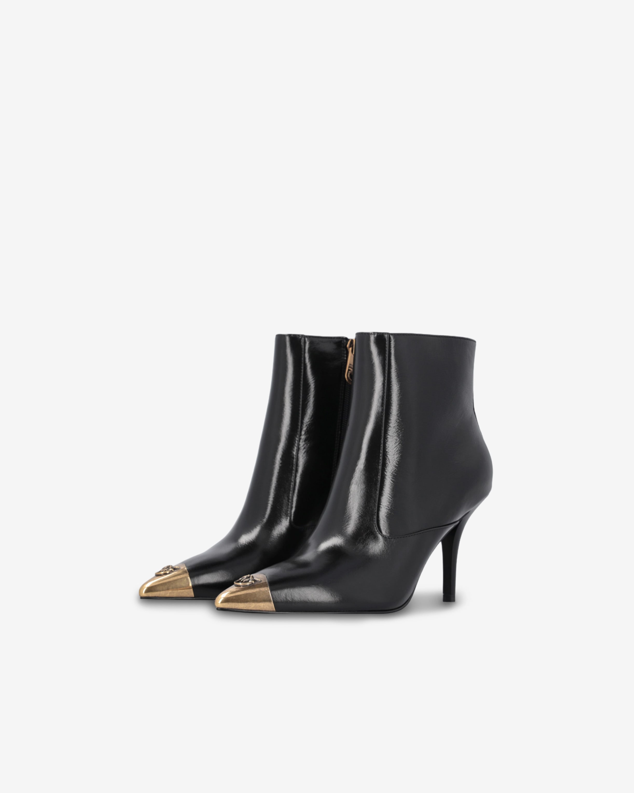 Nappa leather ankle boots with metal toe PINKO → Shop Online Nappa leather ankle boots with metal toe PINKO → Shop Online