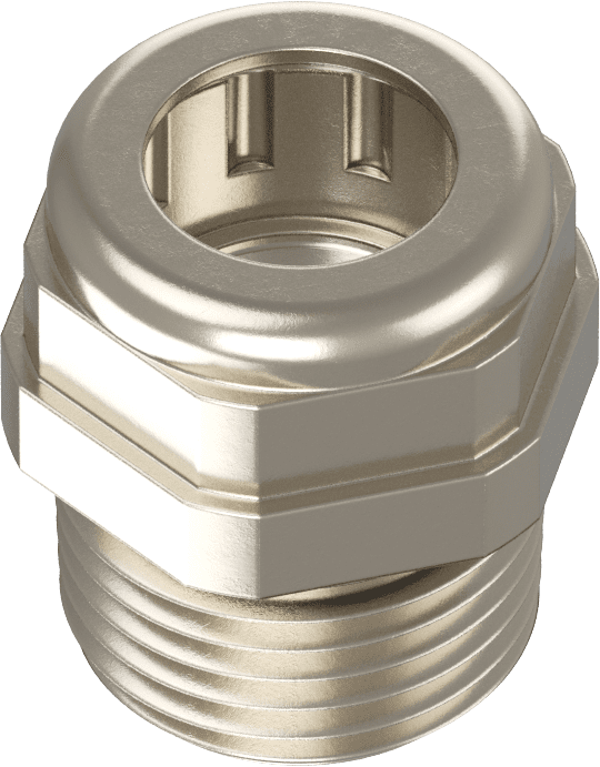 CPR cable gland body made of brass nickel plated IP68 | Teaflex