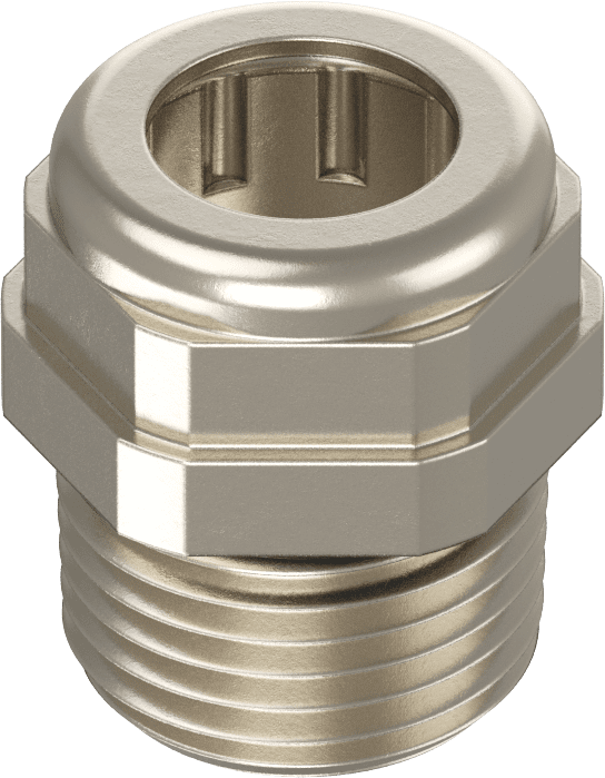 CPR cable gland body made of brass nickel plated IP68 | Teaflex