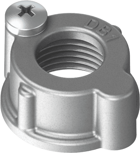 DBT aluminium bushings with earthing screw | Teaflex