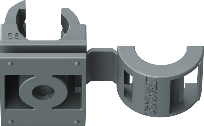 SC polyamide one-piece tube clamp with integrated safety clip | Teaflex
