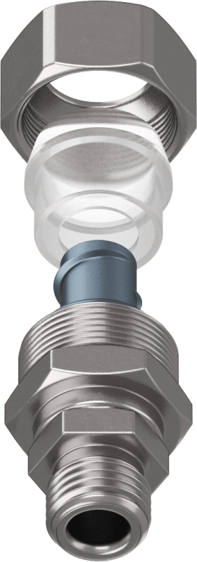 NMG revolving male brass fitting for naked conduits with metallic ...