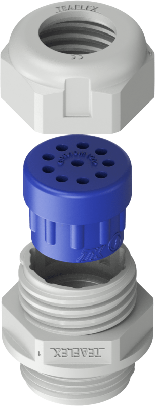 Pressacavo PK 10 fori in poliammide IP68 | Teaflex