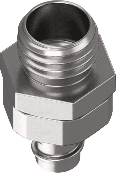 SVMG nickel plated brass revolving male thread fitting IP50 | Teaflex