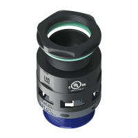 SM polyamide straight male thread fitting IP68/IP69K cULus | Teaflex