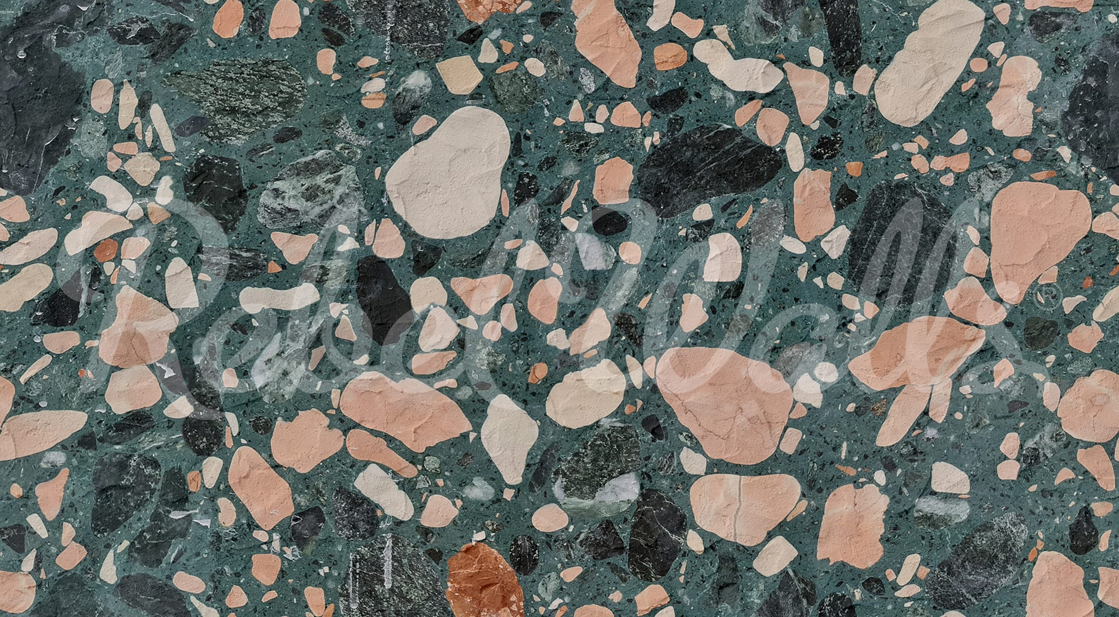 Terrazzo Bold Emerald | Rebel Walls
