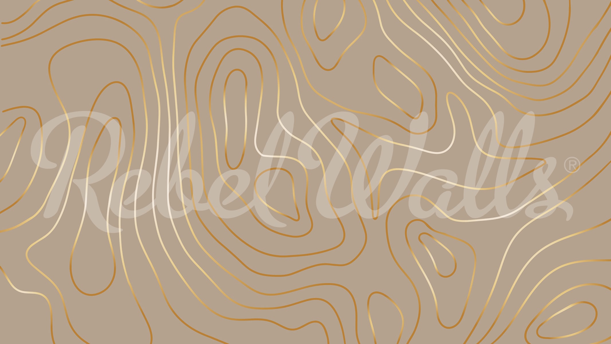 Topographic, Beige | Rebel Walls