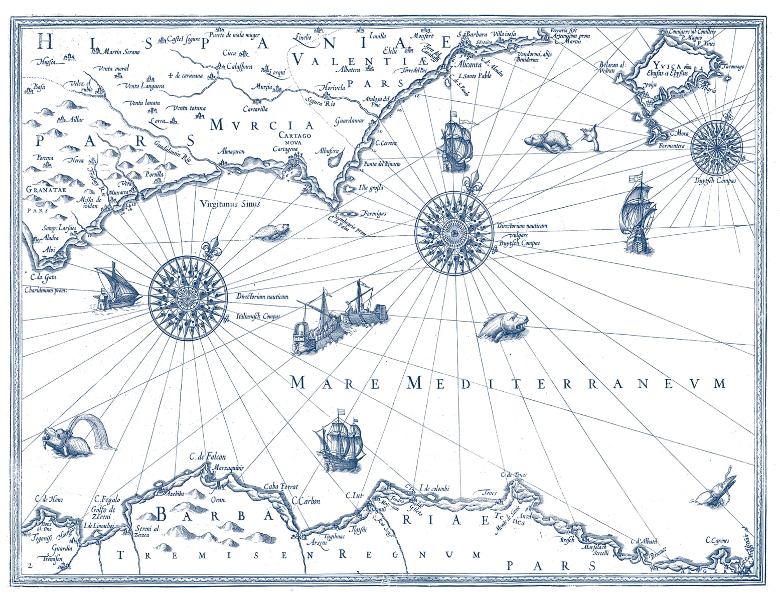 Tres Tintas Carte Marin - Rebel Walls