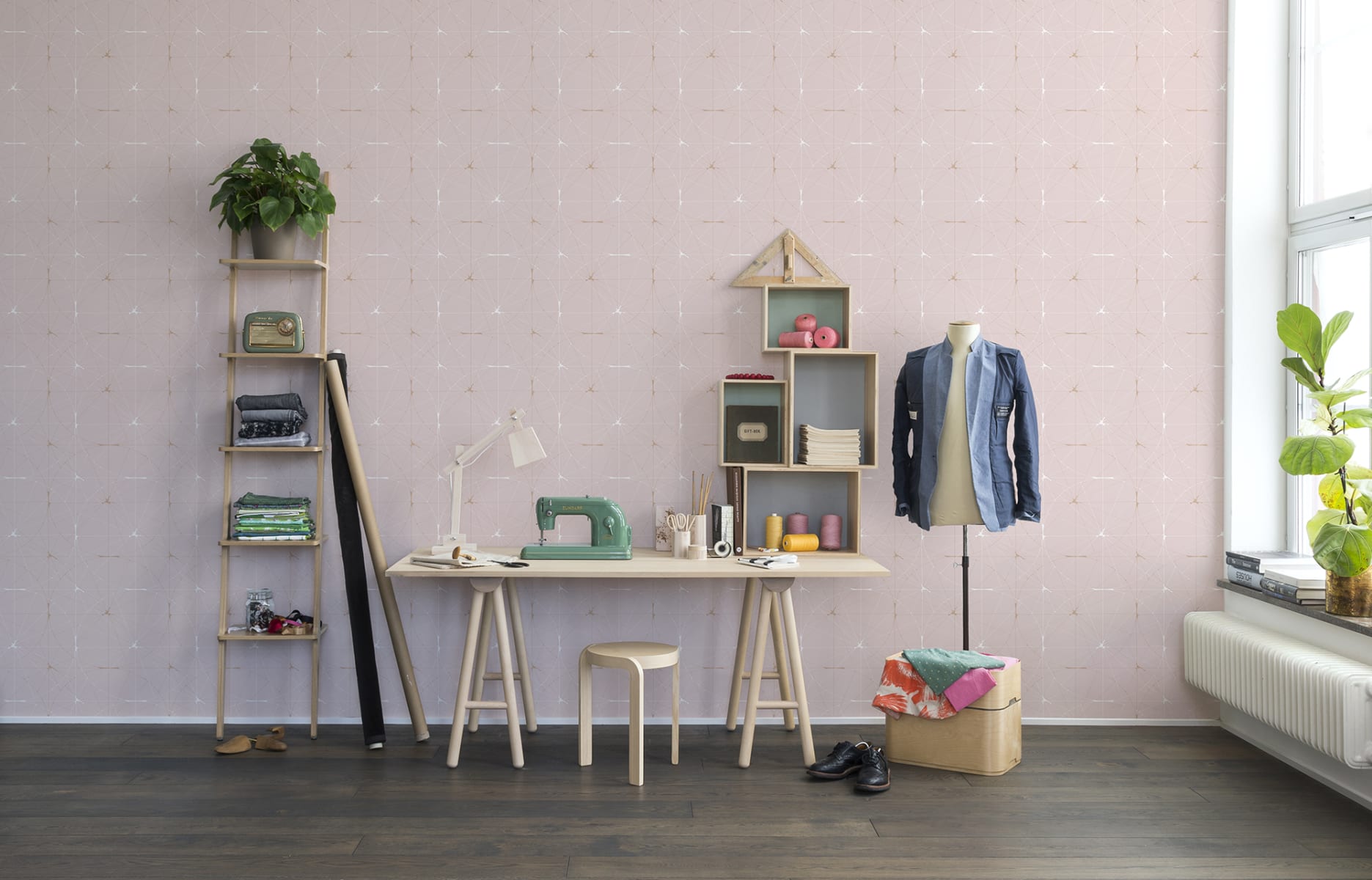 Perfect Fit, Powder Pink - Rebel Walls