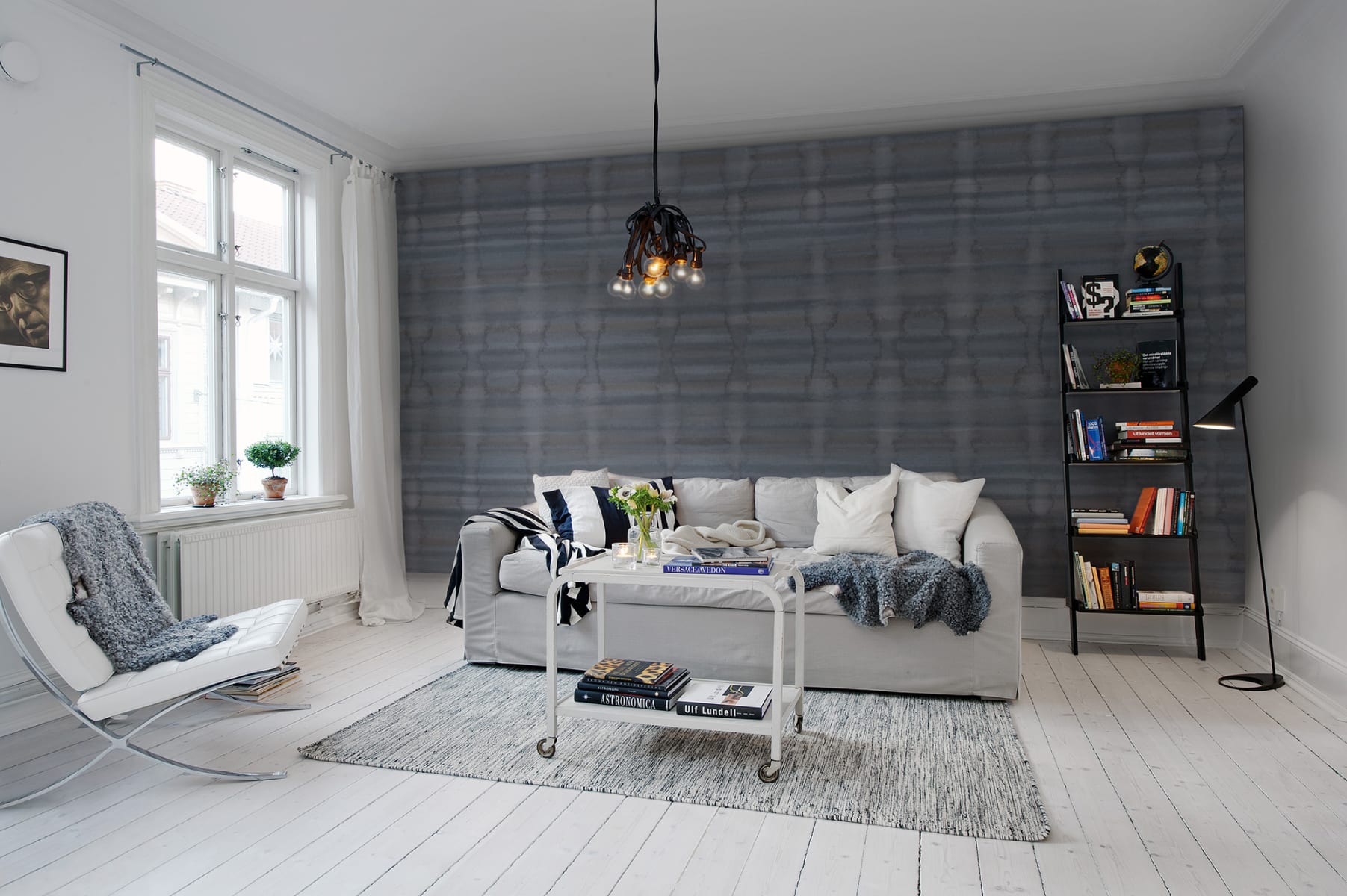 Watery Wall, Midnight Blue - Rebel Walls