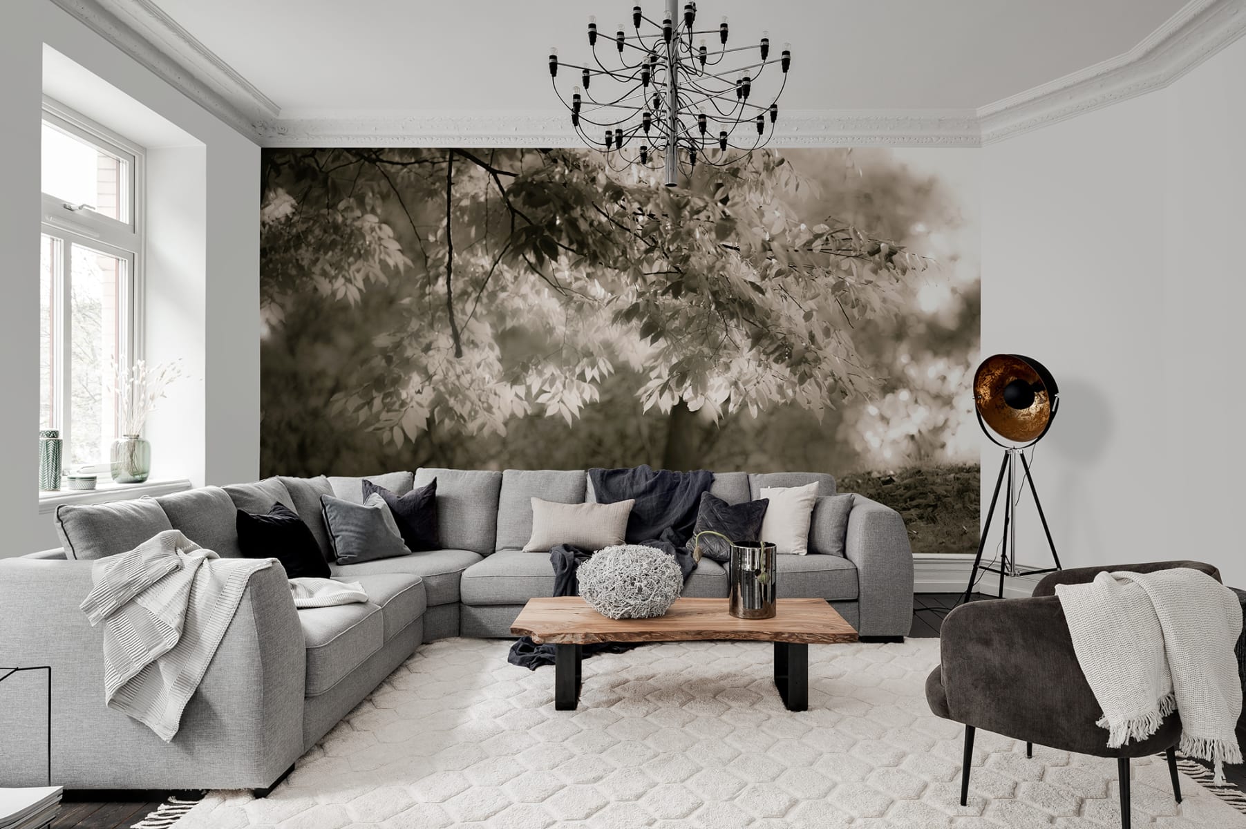 Sepia Leafs - Rebel Walls