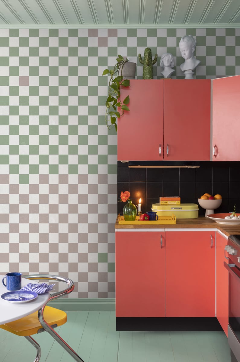 Pixels Green & Pink | Rebel Walls