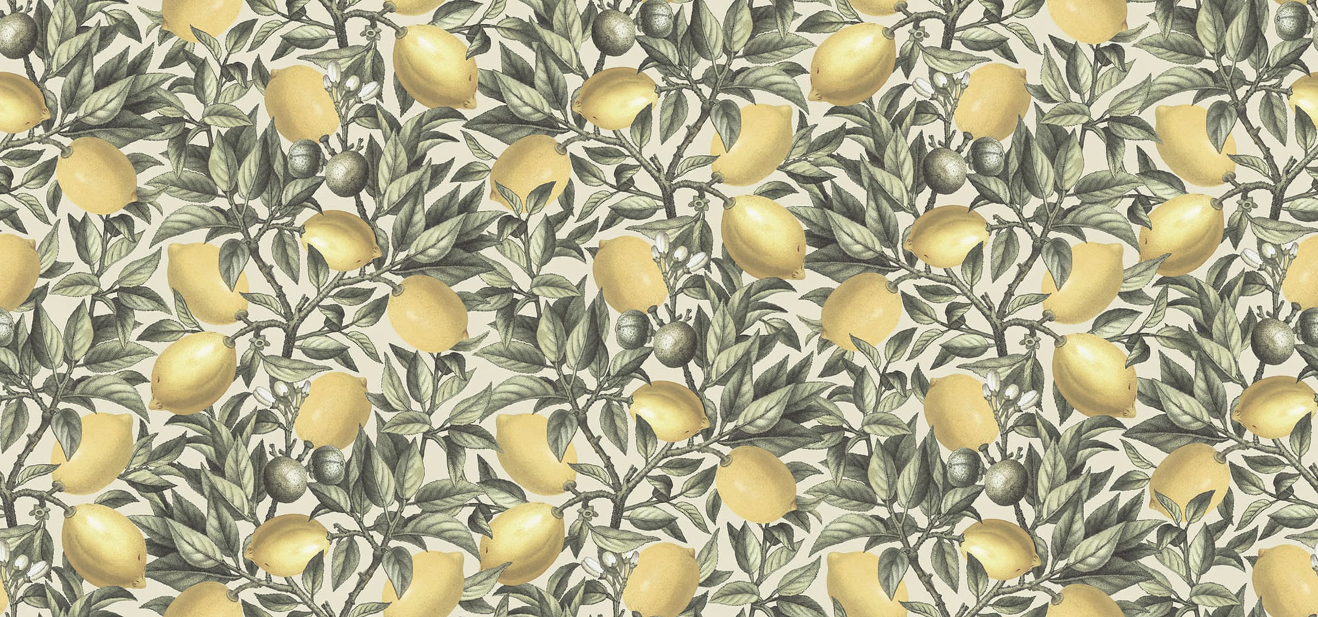 Lemon Tree Light Green | Rebel Walls