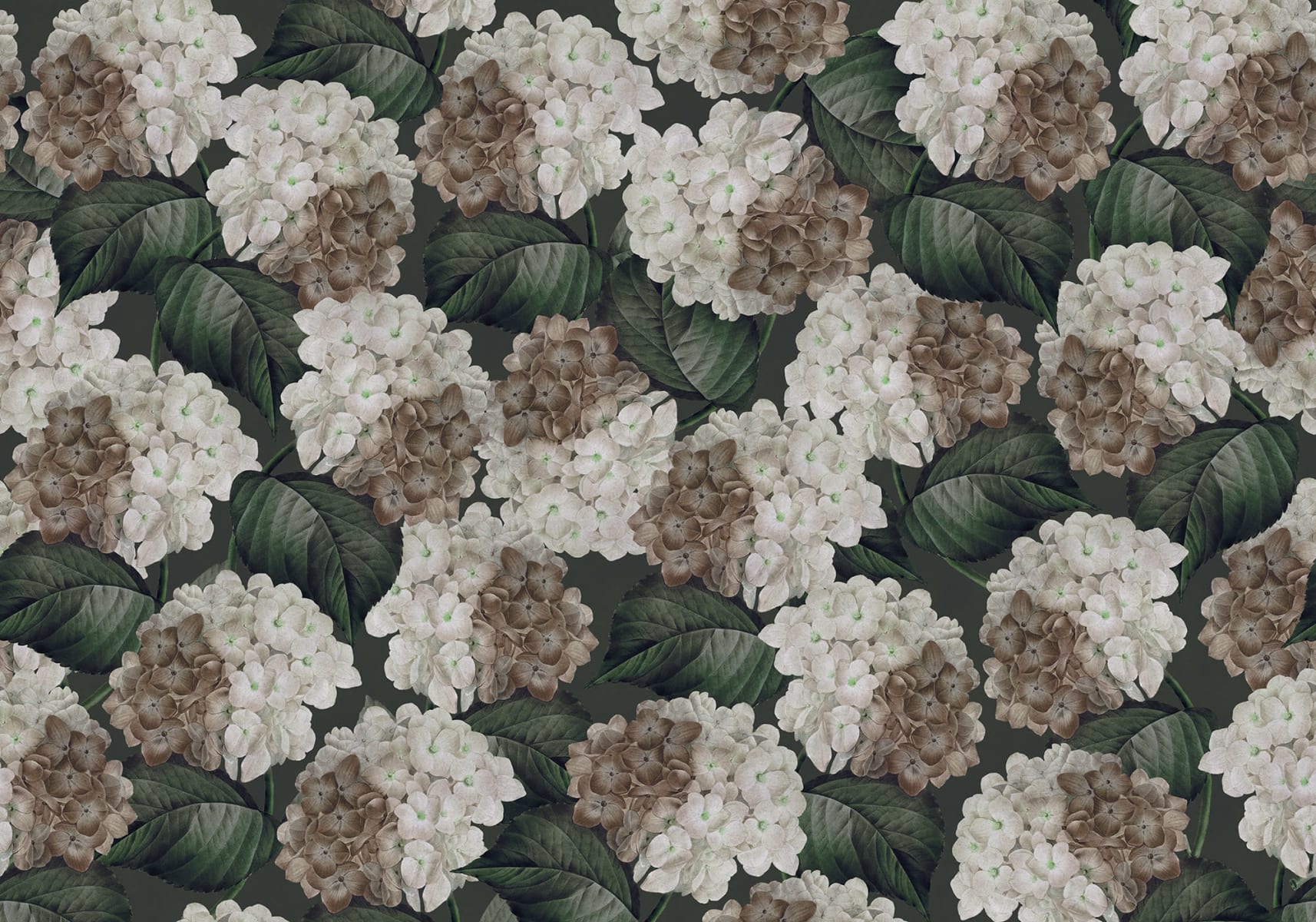 Hydrangea Midnight - Rebel Walls