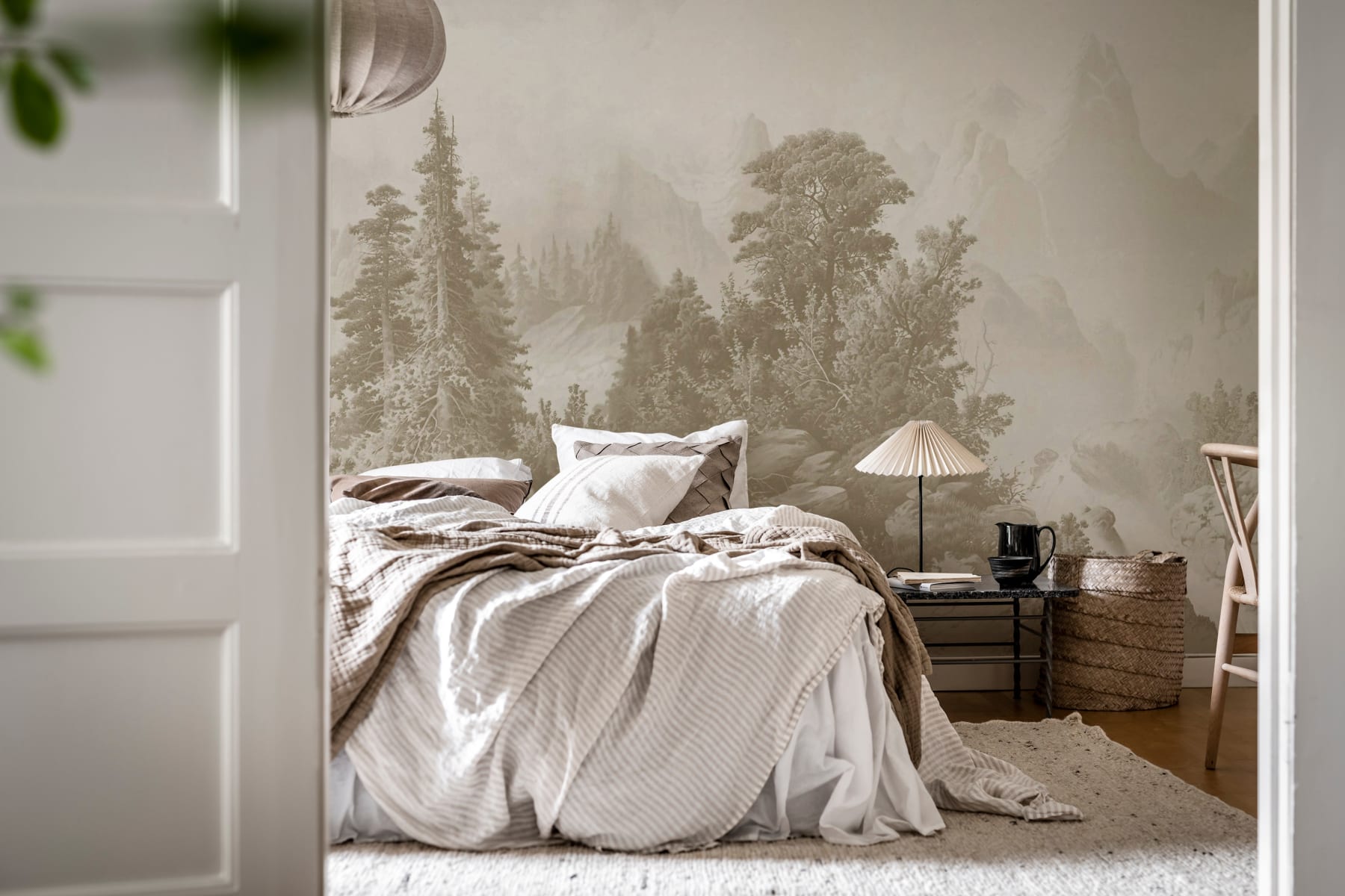 Mountain Horizon, Beige - Rebel Walls