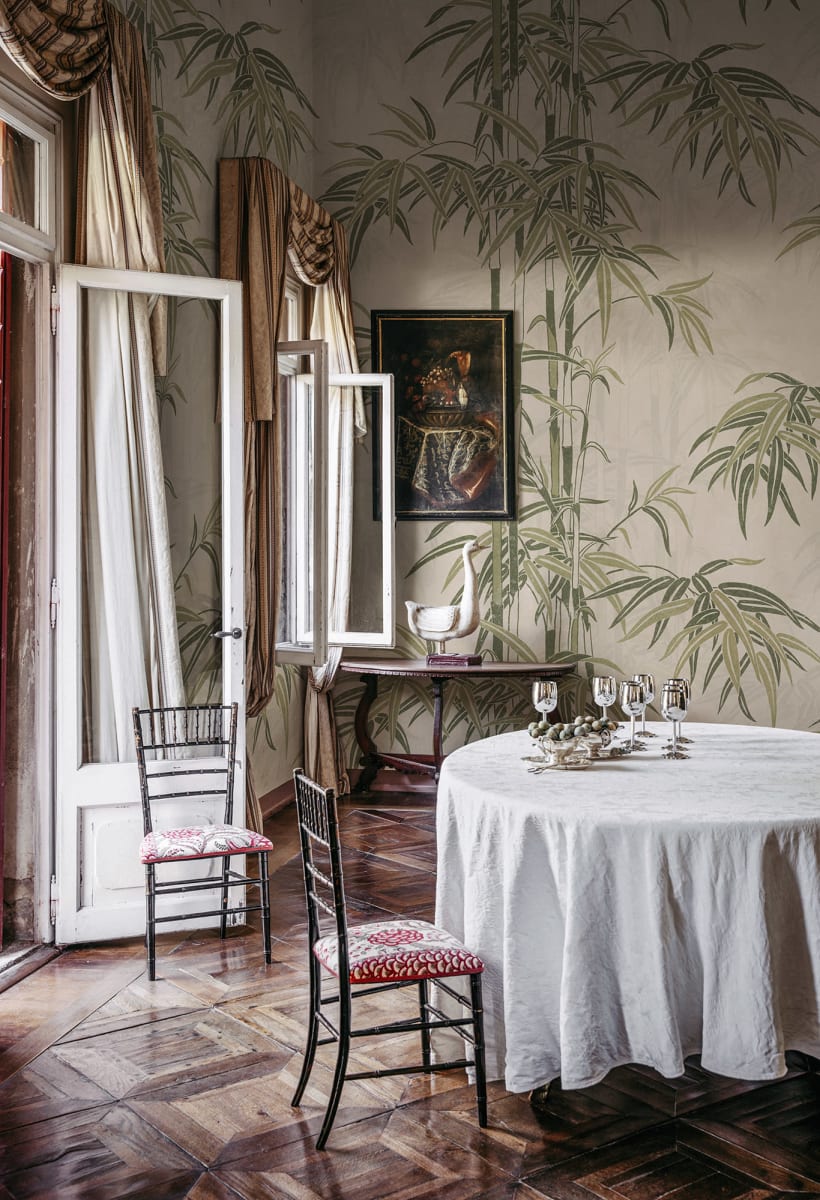 Leon Mural, Green - Tapetti | Sandberg Wallpaper