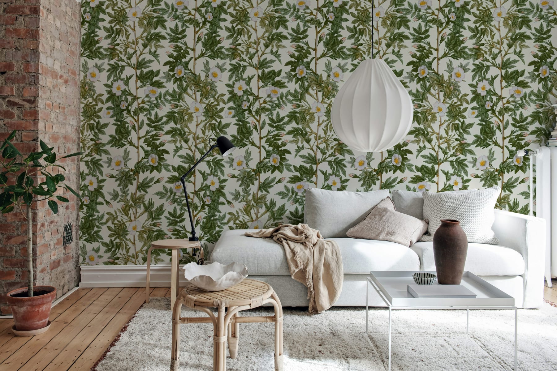 Rose Hip Green - Rebel Walls