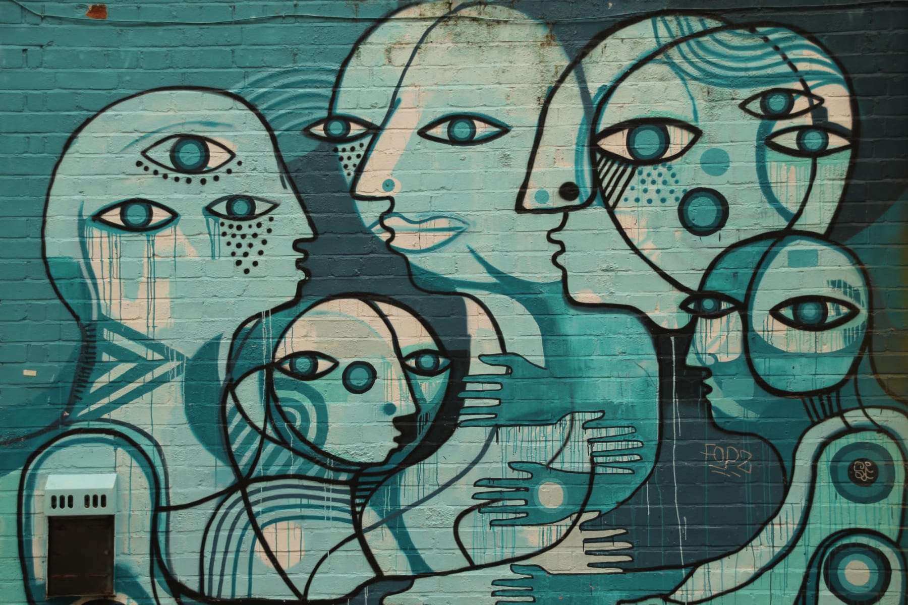 Outsider Art Graffiti Wallpaper Mural - Hovia | Hovia