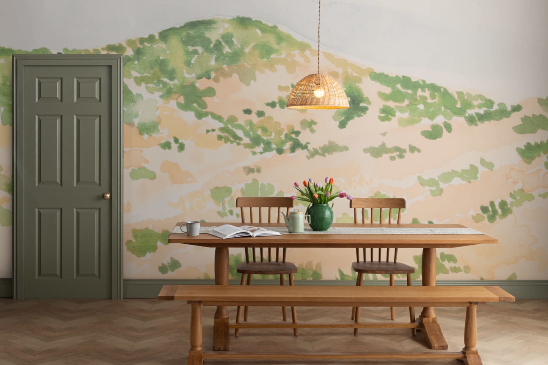 Aquarell Dünenlandschaft Fototapete - Hovia