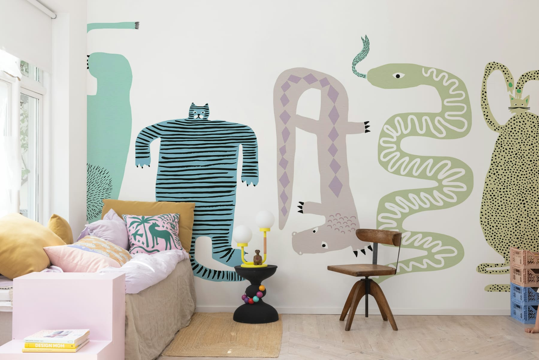 Funky Friends, Pastel | Rebel Walls