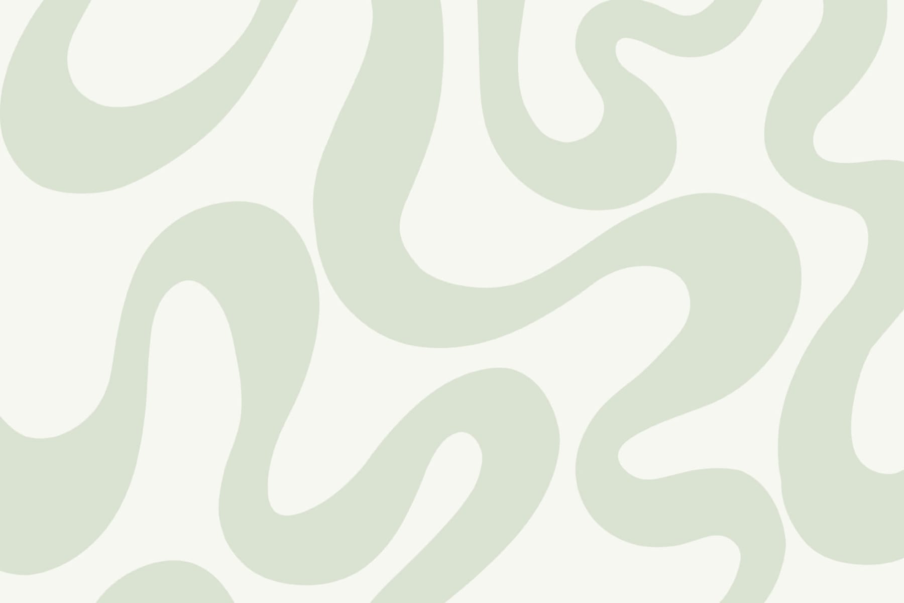 Green Wiggly Lines Wallpaper - Hovia