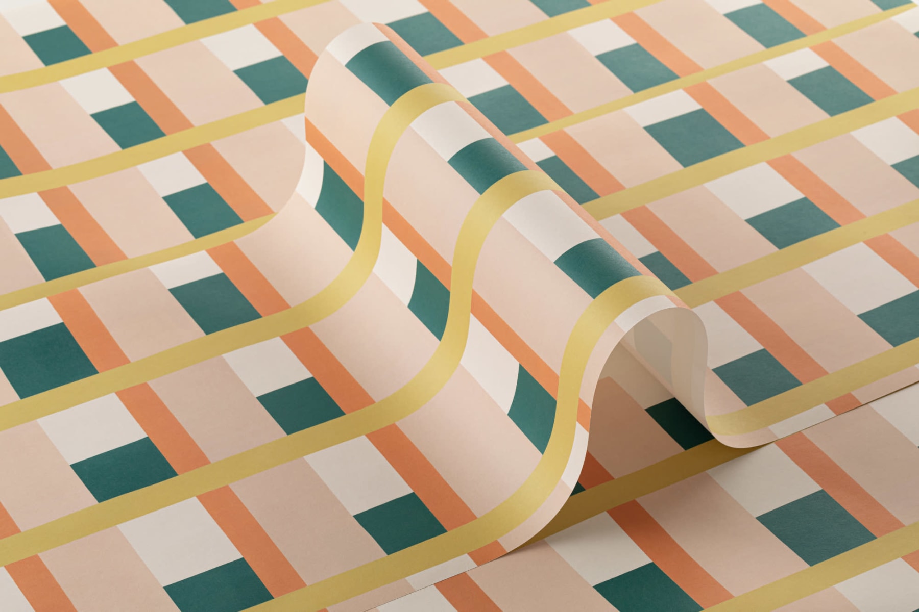 Colorful Abstract Checks Wallpaper - Hovia