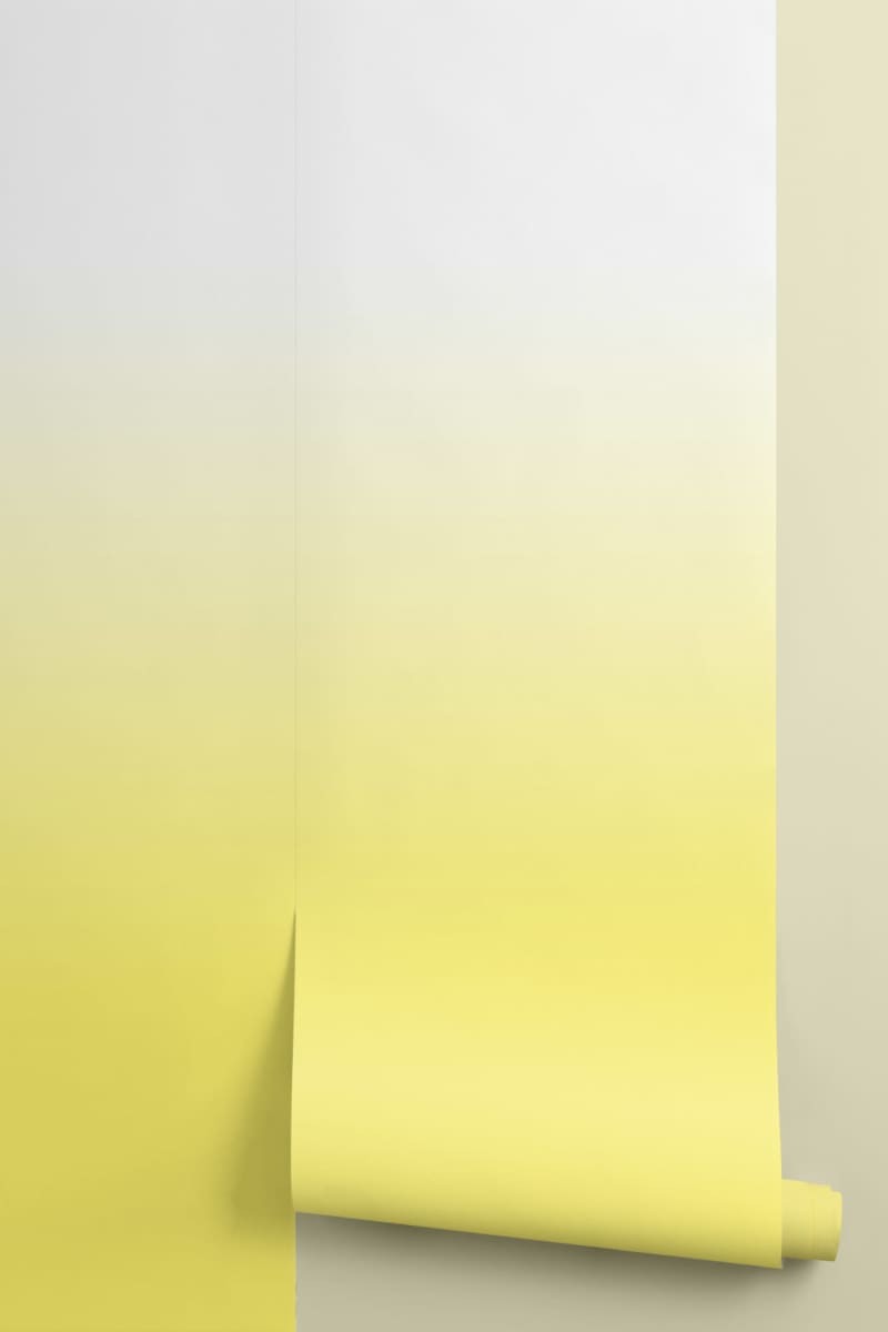 Bright Yellow Ombre Wallpaper Mural - Hovia | Hovia