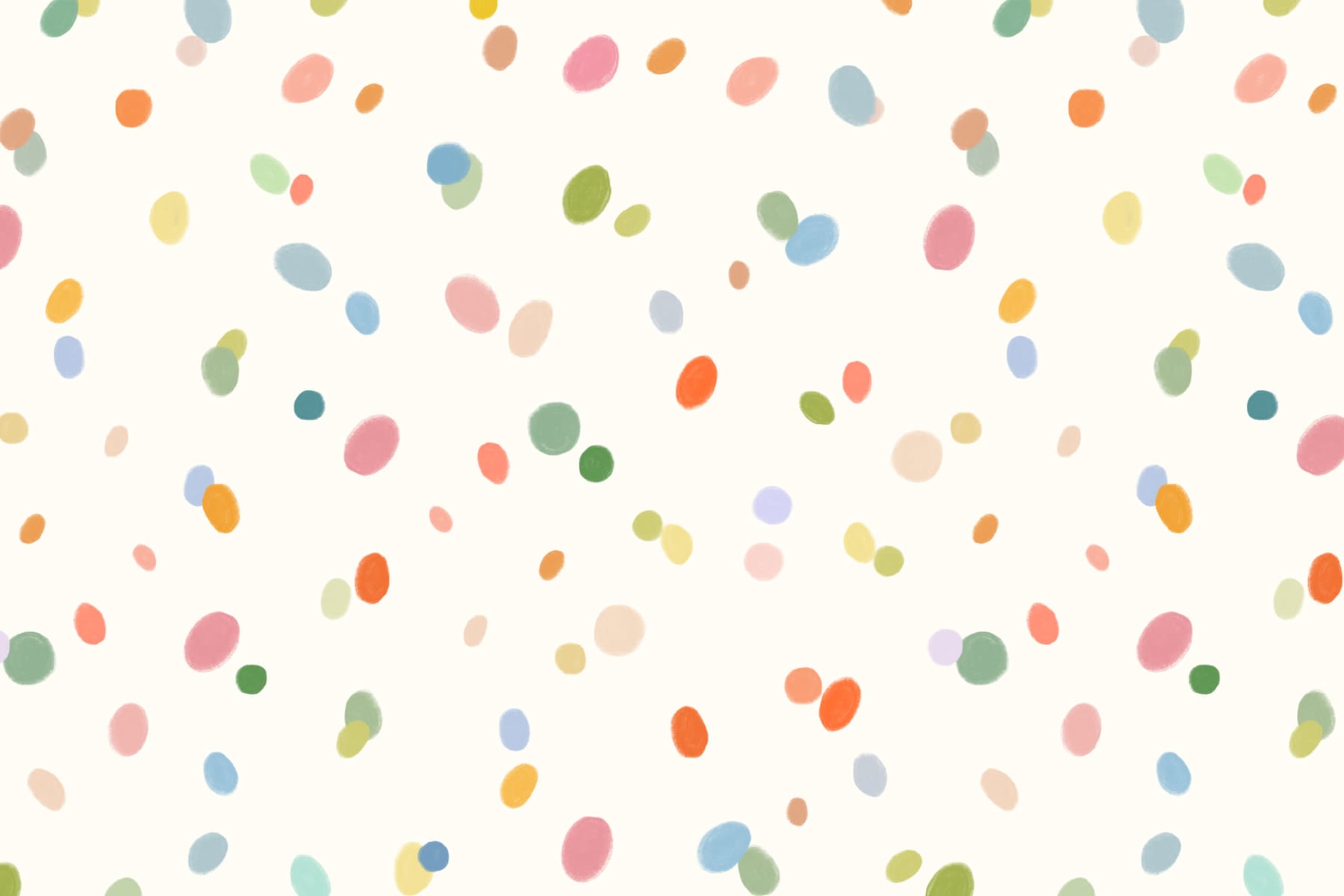 Hand Drawn Pastel Multicolor Spots Wallpaper | Hovia | Hovia