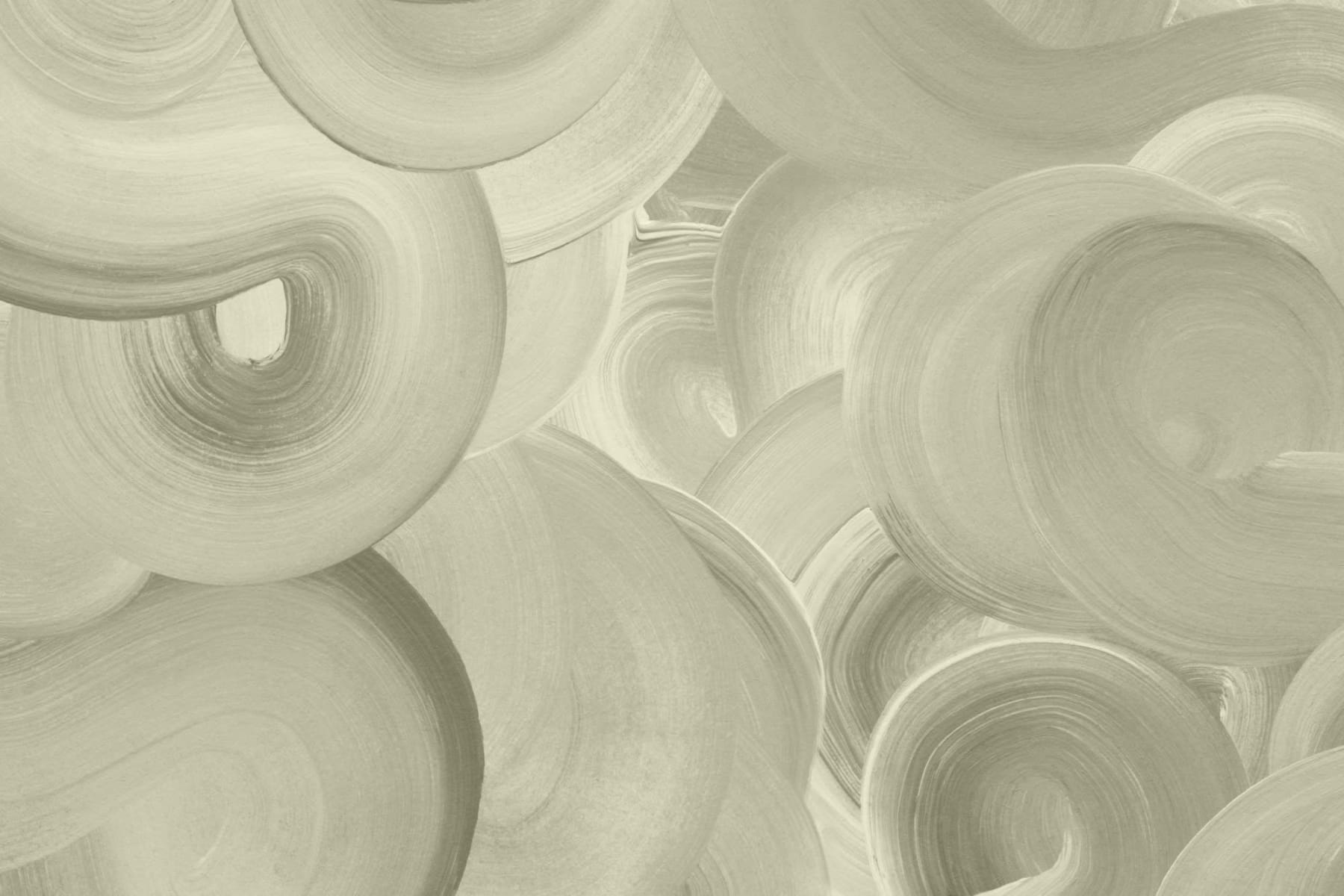 Green Large Swirl Brush Strokes Wall Mural | Hovia - Hovia