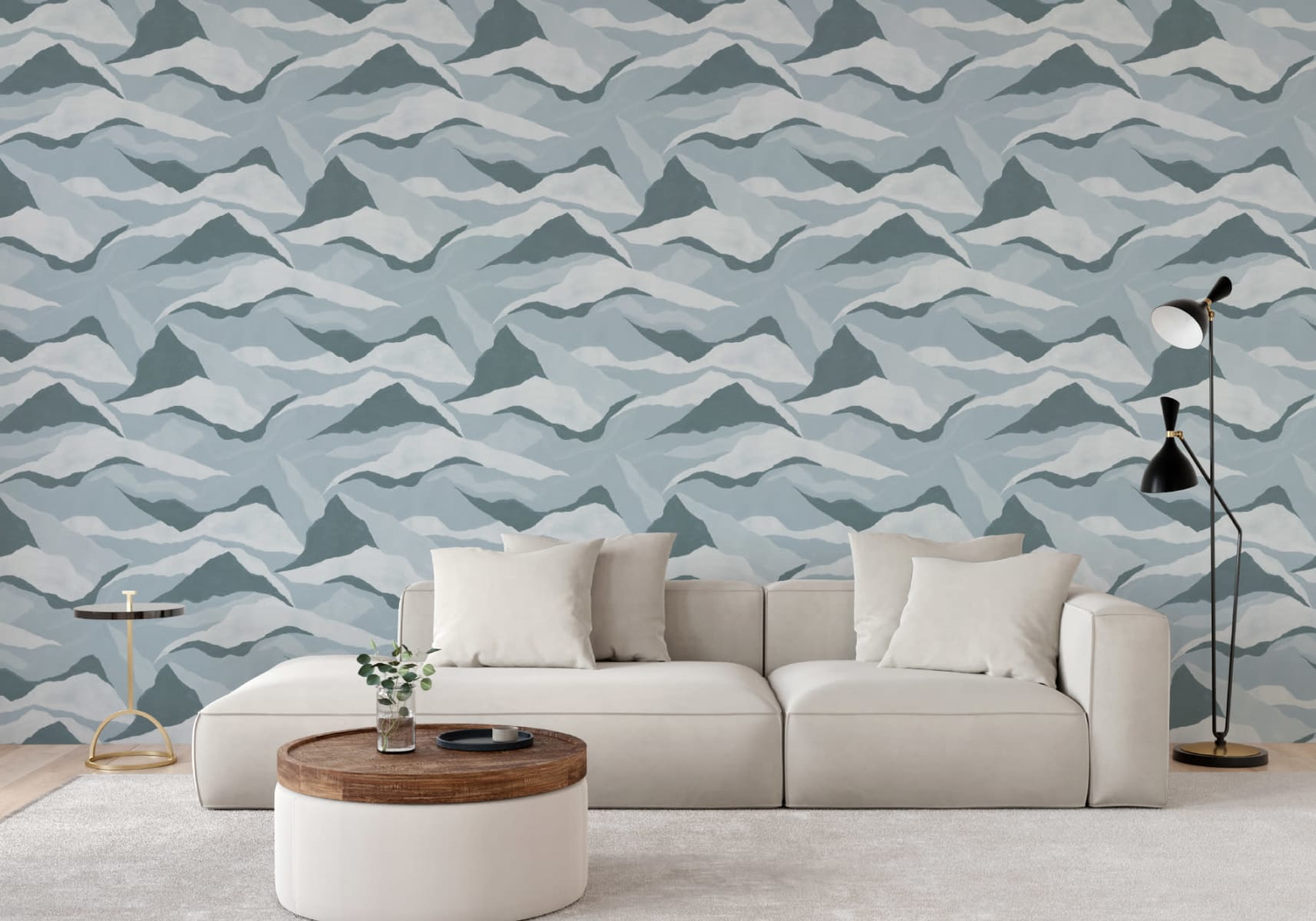 Blue Abstract Glacier Wallpaper - Hovia | Hovia