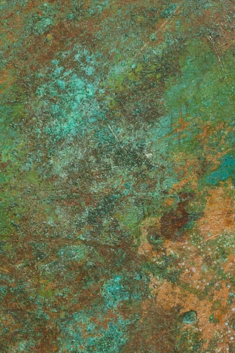 Copper Verdigris Wallpaper Mural - Hovia