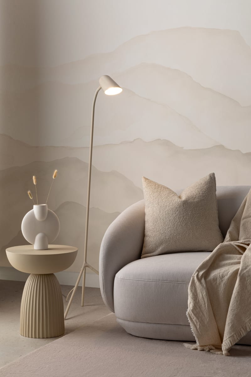 Beige Watercolour Mountains Wallpaper Mural - Hovia | Hovia