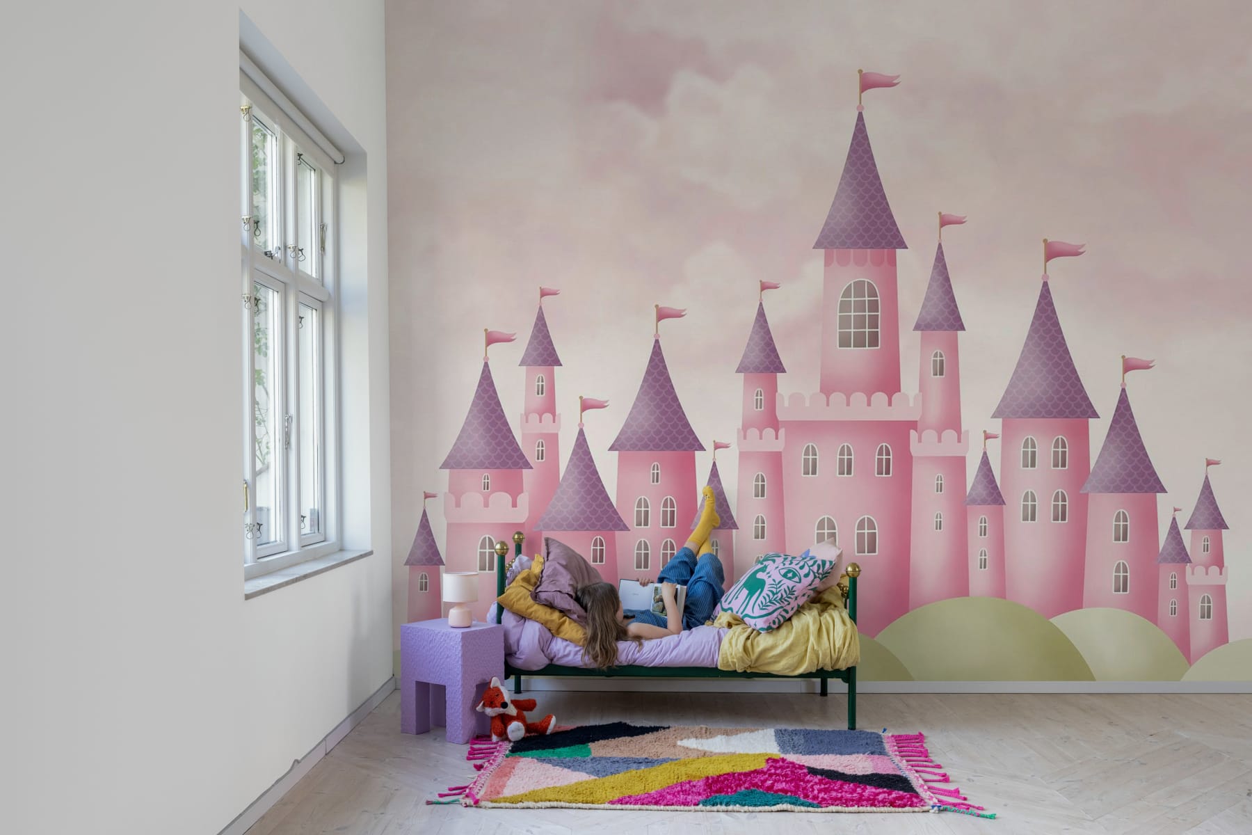 Dreamy Castle, Pink - Rebel Walls