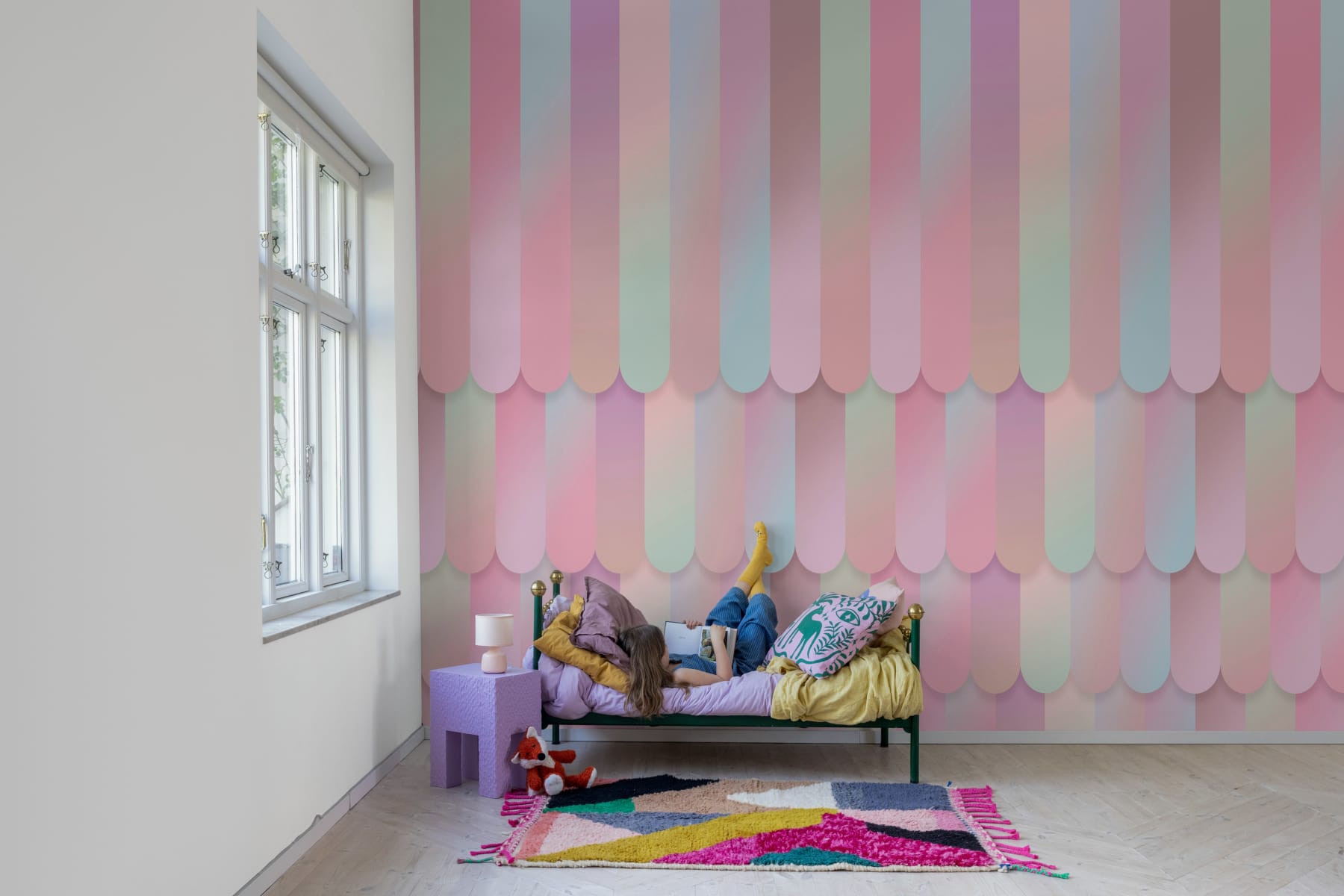 Gradient Stripes, Rainbow - Rebel Walls