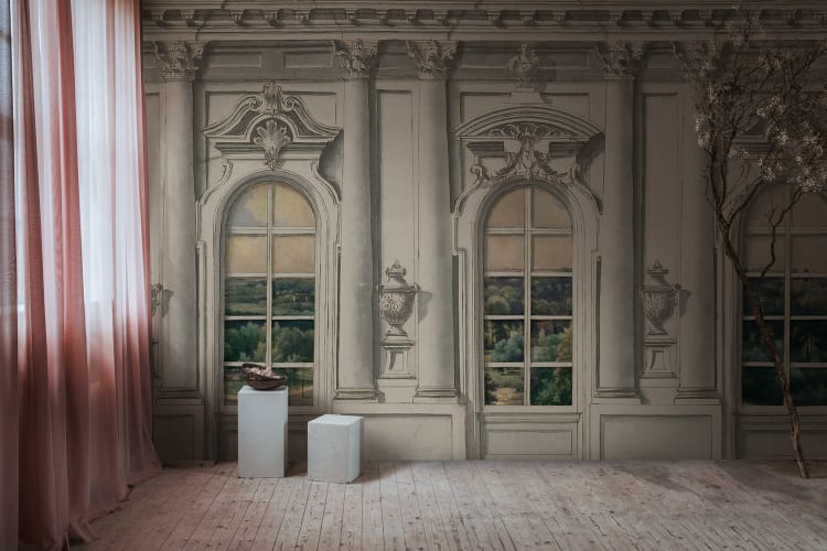 Ballroom Windows, Vintage - Rebel Walls