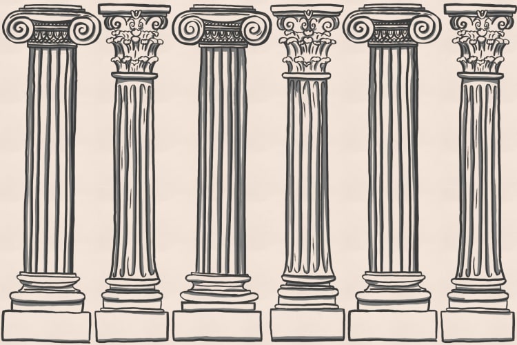 Greek Columns Wallpaper
