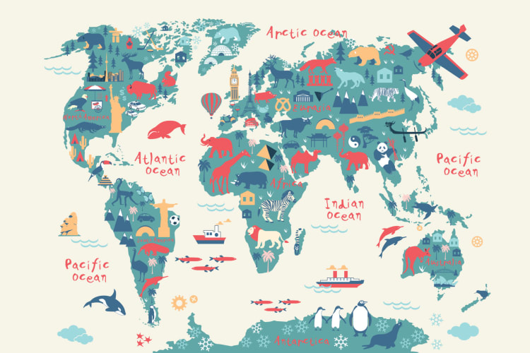Earth Map Wallpaper