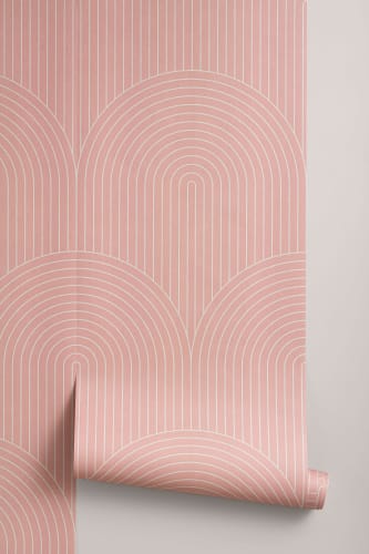 Pink Geometric Wallpaper