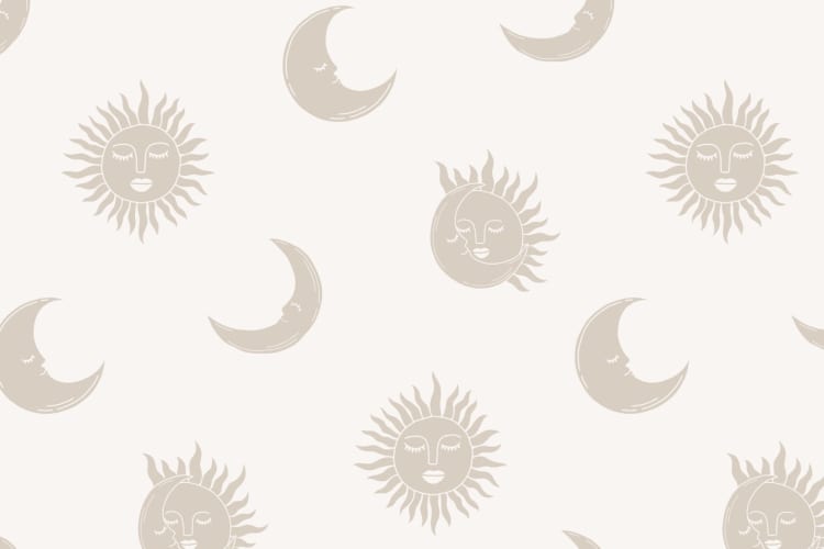 Bohemian Moon Backgrounds For Desktop Sun And Moon Decorative Boho