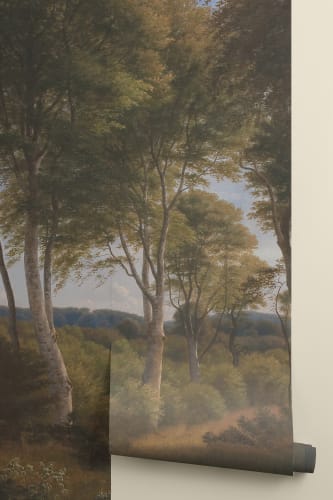 Dark Forest Paintings Forest Artwork – Sunset Oaks Creations