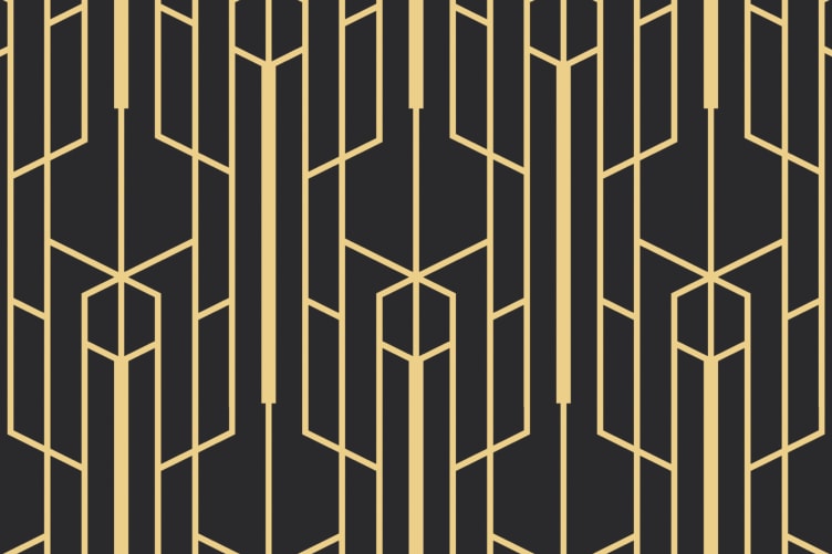 geometric patterned wallpaper