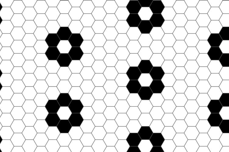 large hexagon wallpaper